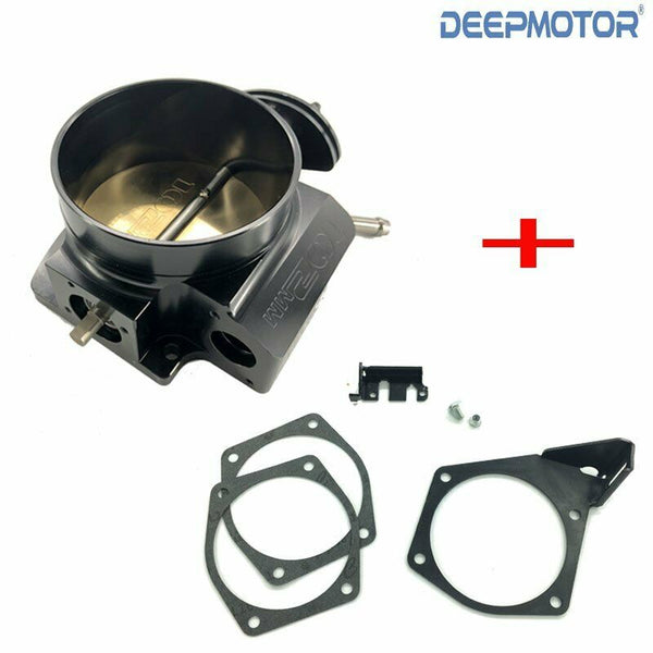 LS1 LS2 LS6 102mm Billet Throttle Body LS 4 Bolt W/ Throttle Cable Bra ...