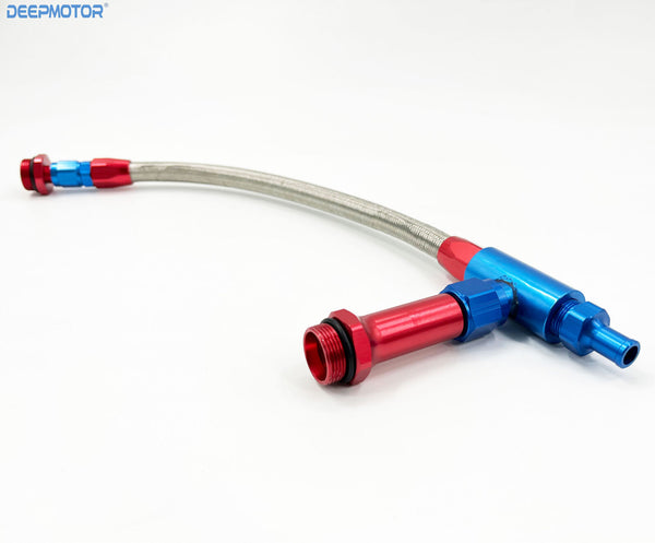 7/8-20'' Red & blue Fuel Line for Holley Carburetor double pumper 4150 ...